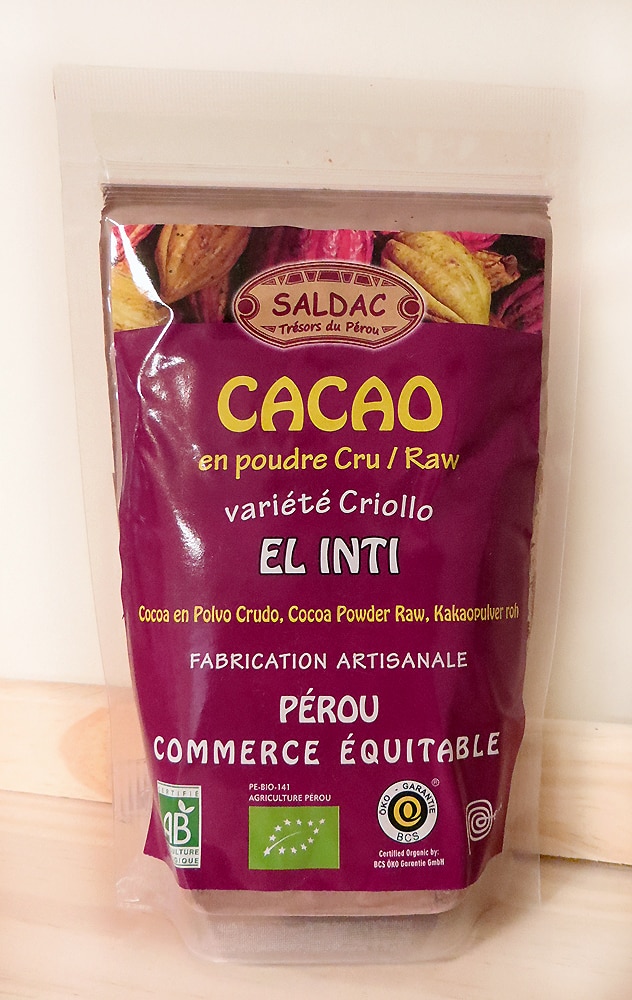Cacao Cru pur en poudre, bio, 250 g - Saldac